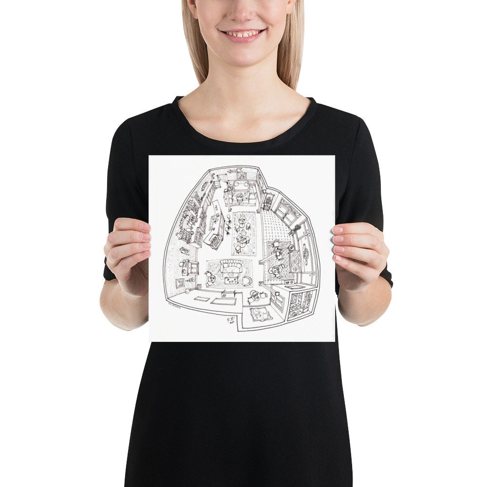 Poster Central Perk FISH-EYE | Etsy