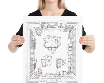 Community TV Show Art Print 5 X 5 the Study Group Greendale Seven ...