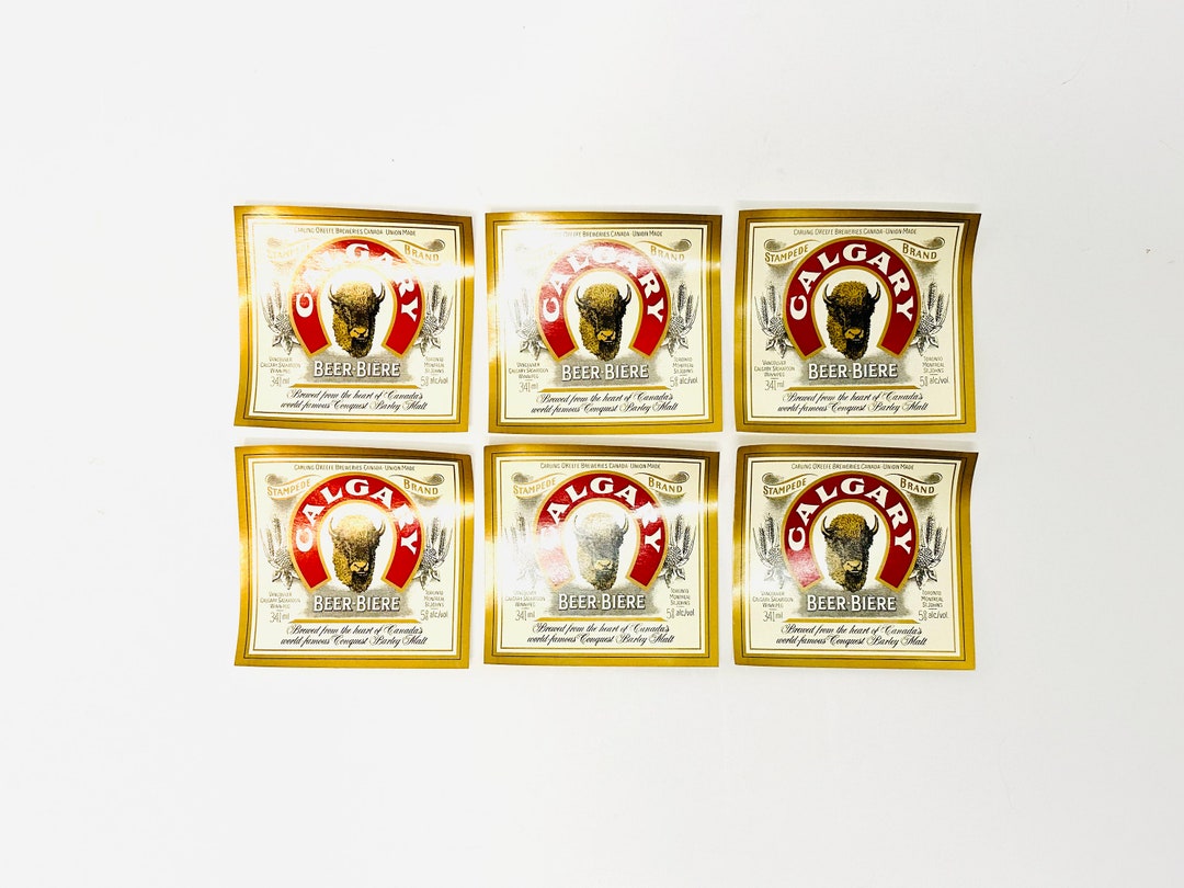 6 New Old Stock Calgary Stampede Beer Labels Alberta - Etsy