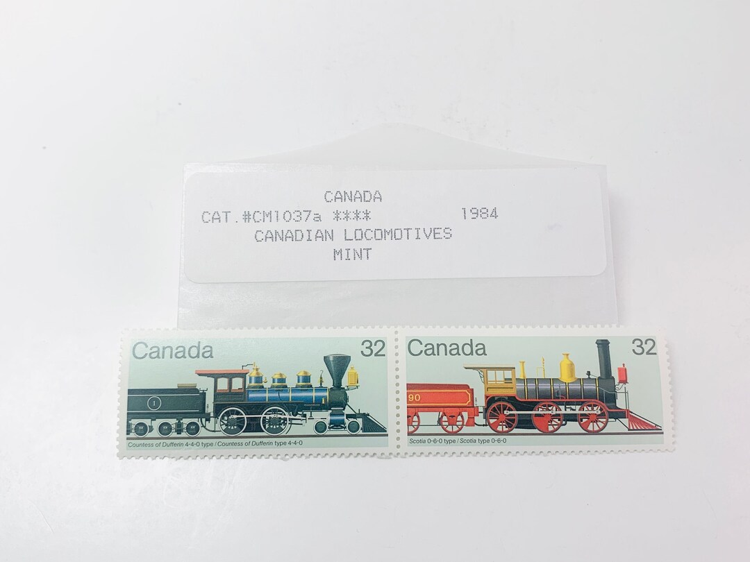 1984 Canadian Locomotives Stamps Cat. cm1037a - Etsy