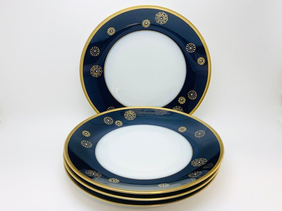 1960s Lichte Echt Kobalt 4 Piece Plate Set GDR | Etsy