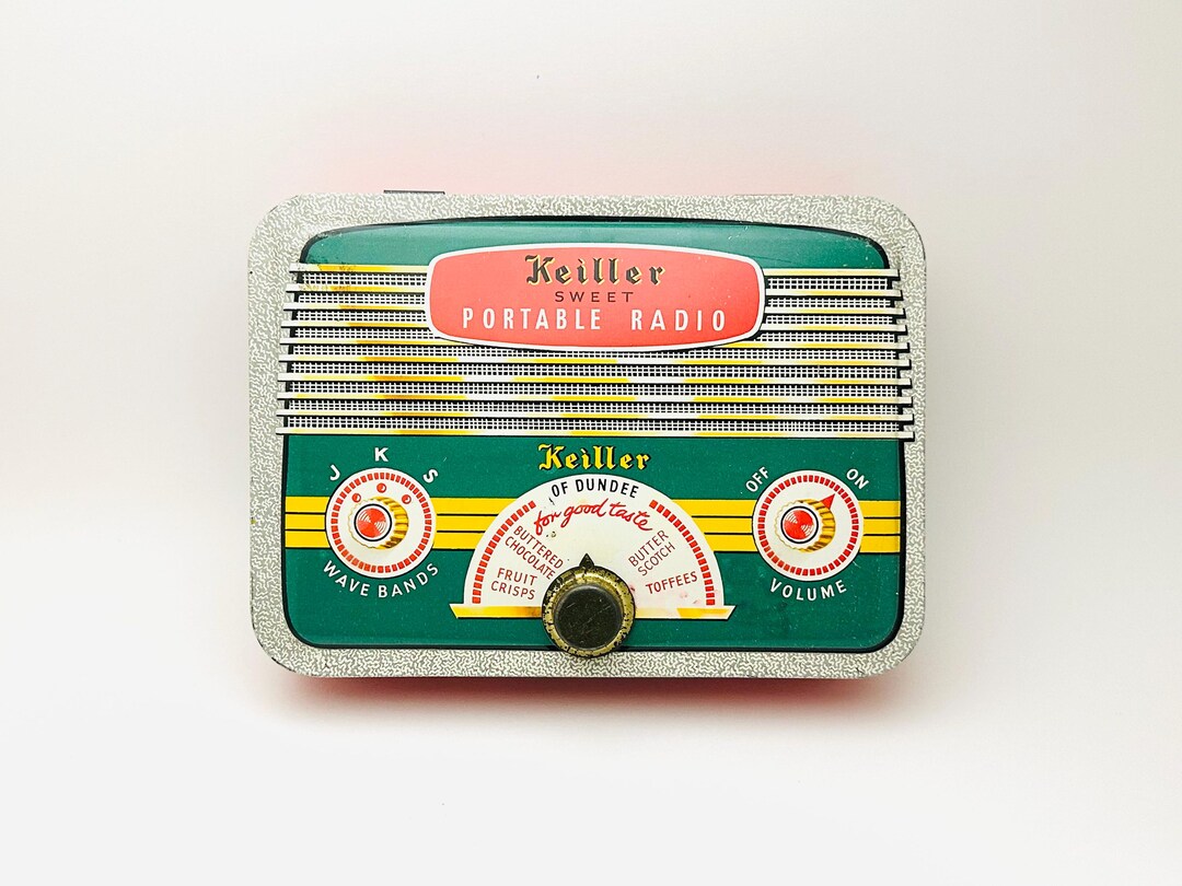 Vintage Keiller Sweet Portable Radio Tin - Etsy