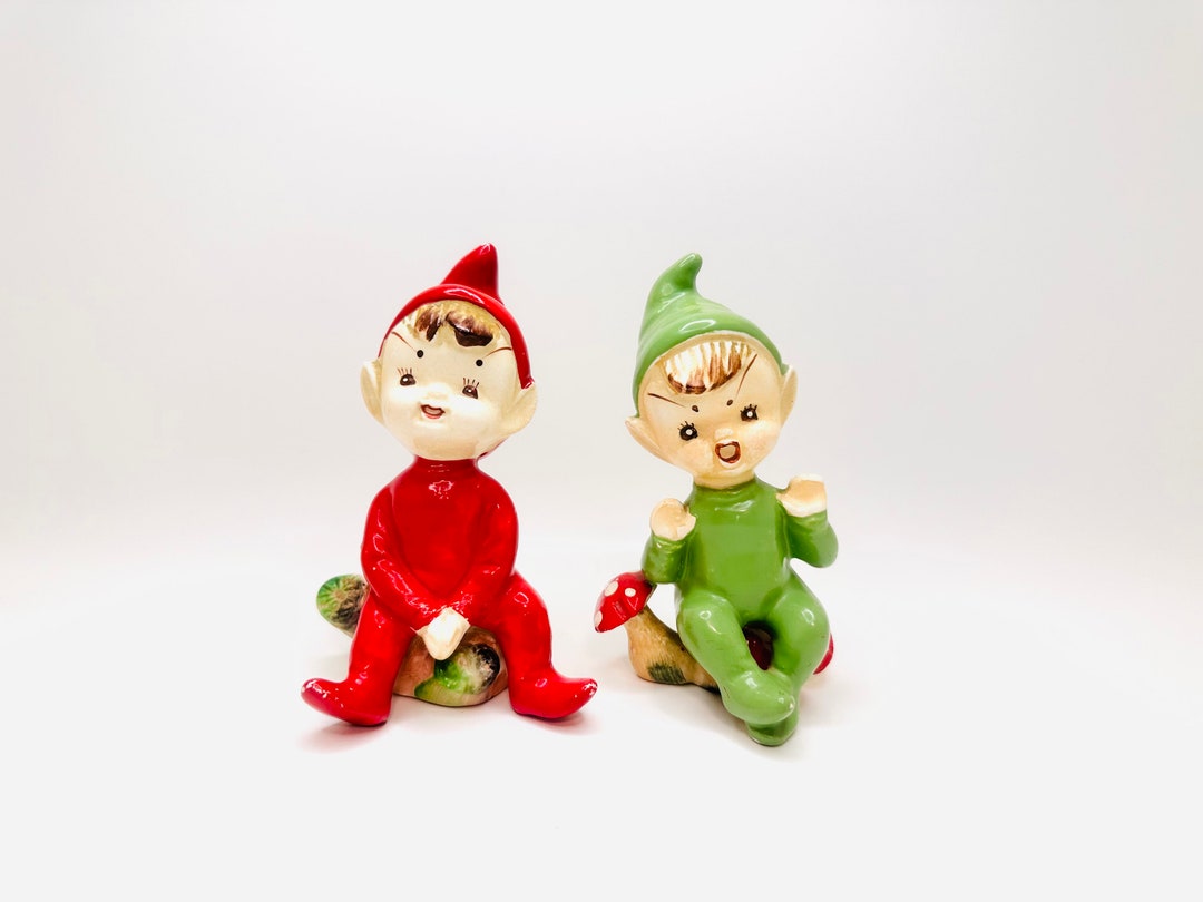Vintage 1950’s Japan Porcelain Elves - Etsy
