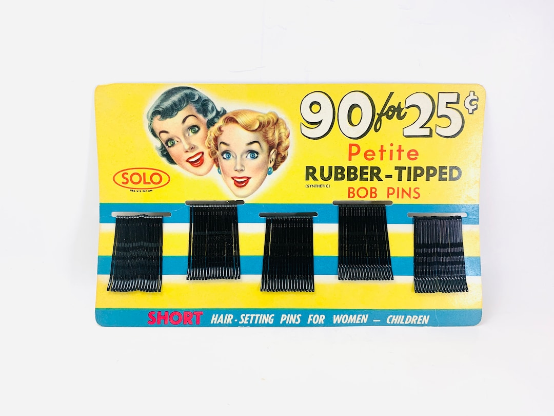 1951 Solo Petite Rubber Tipped Bob Pins - Etsy