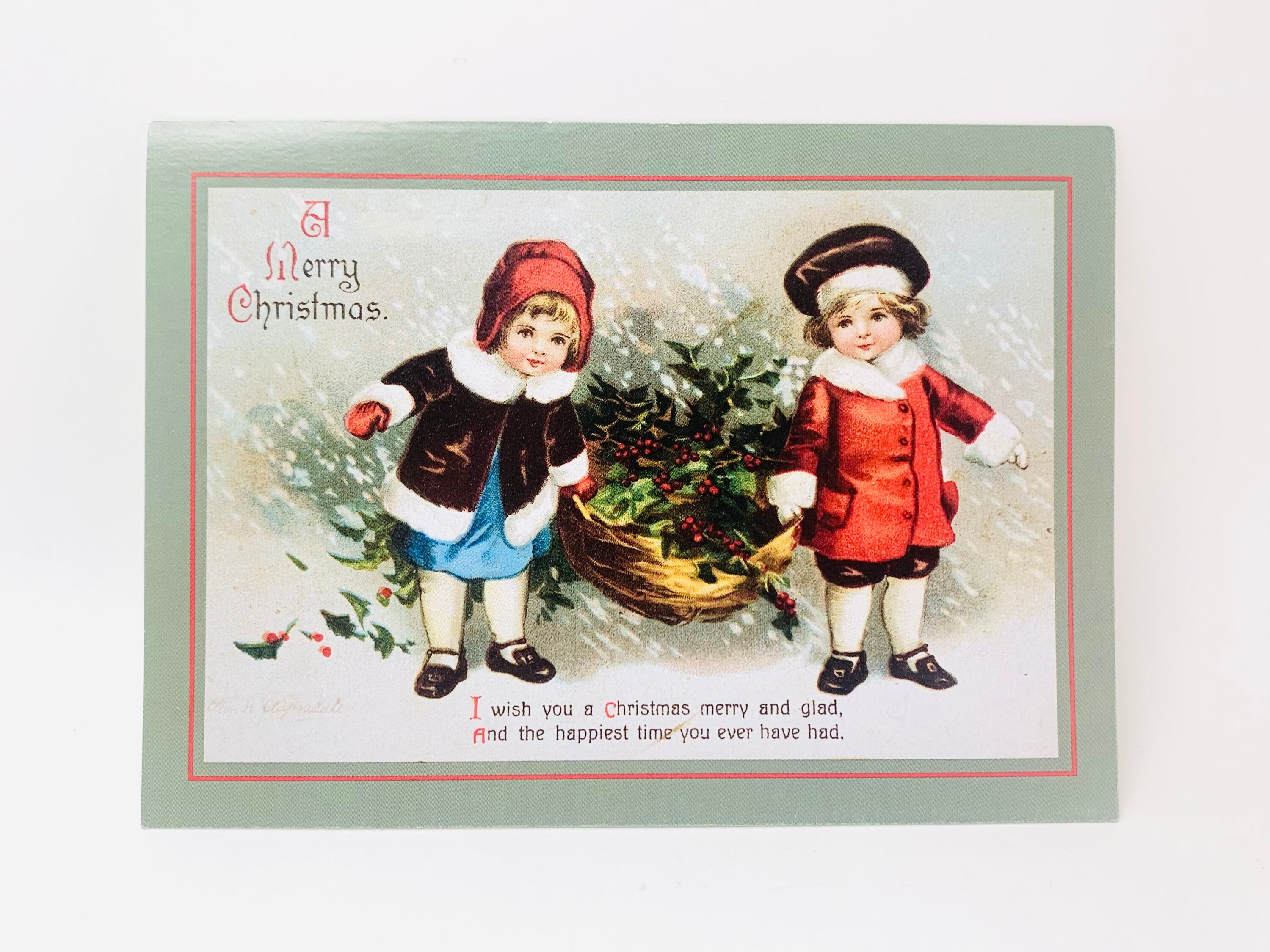 5 Vintage Paper Magic Christmas Cards With Envelopes | Etsy