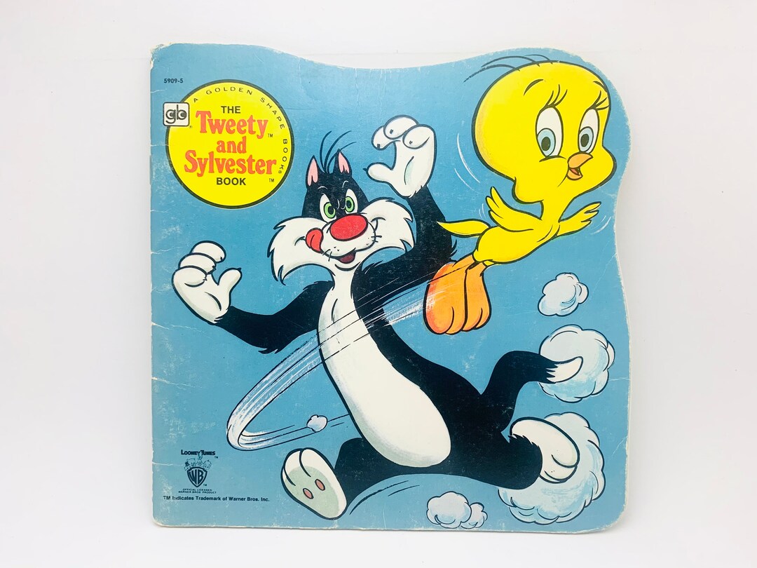 1980 the Tweety and Sylvester Book, A Golden Shape Book - Etsy