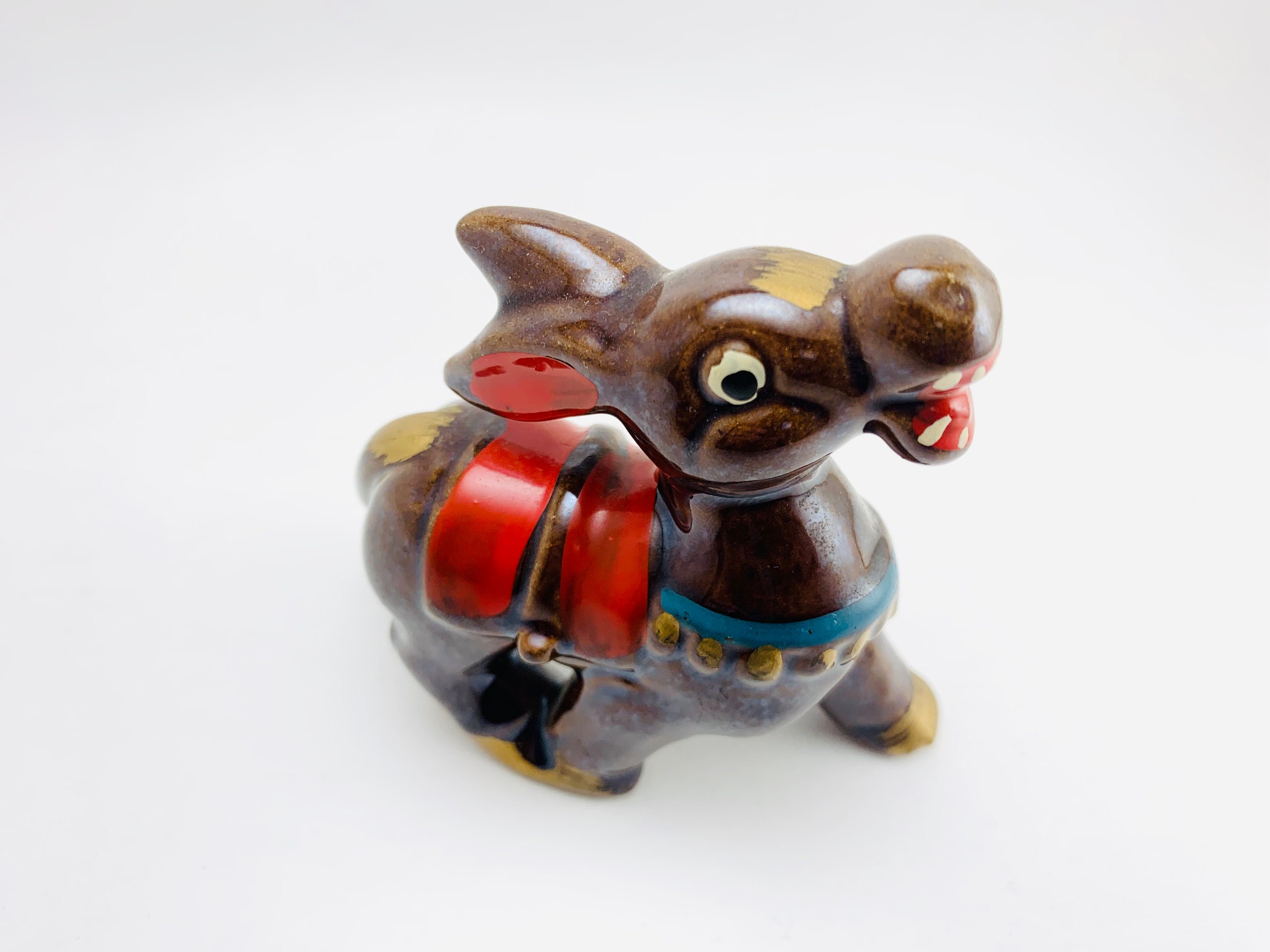 1950s Redware Pottery Donkey Japan - Etsy