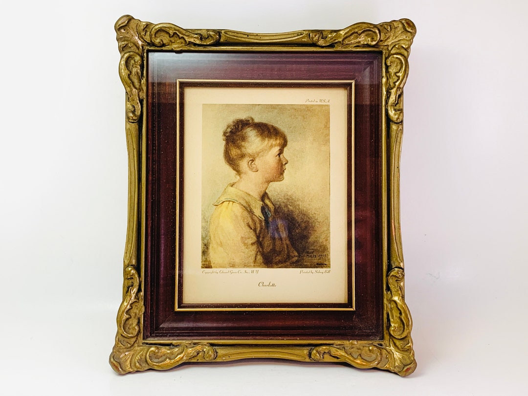 Vintage Charlotte, Sidney Bell, Wood and Plaster Framed Print - Etsy