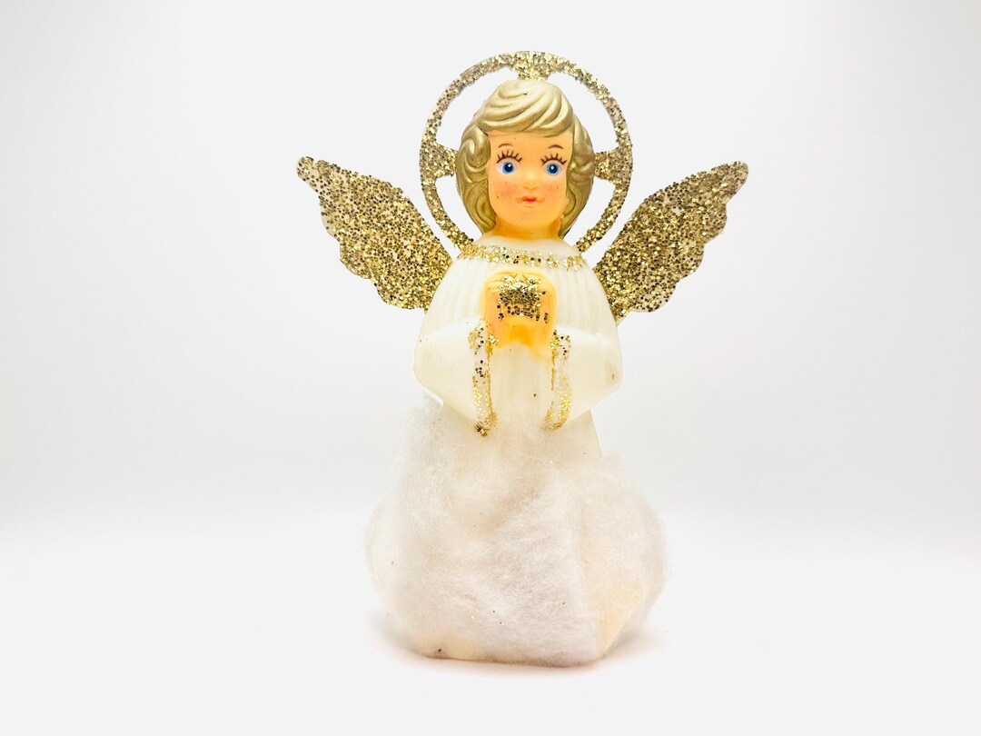 Vintage Doubl Glo Angel Tree Top - Etsy