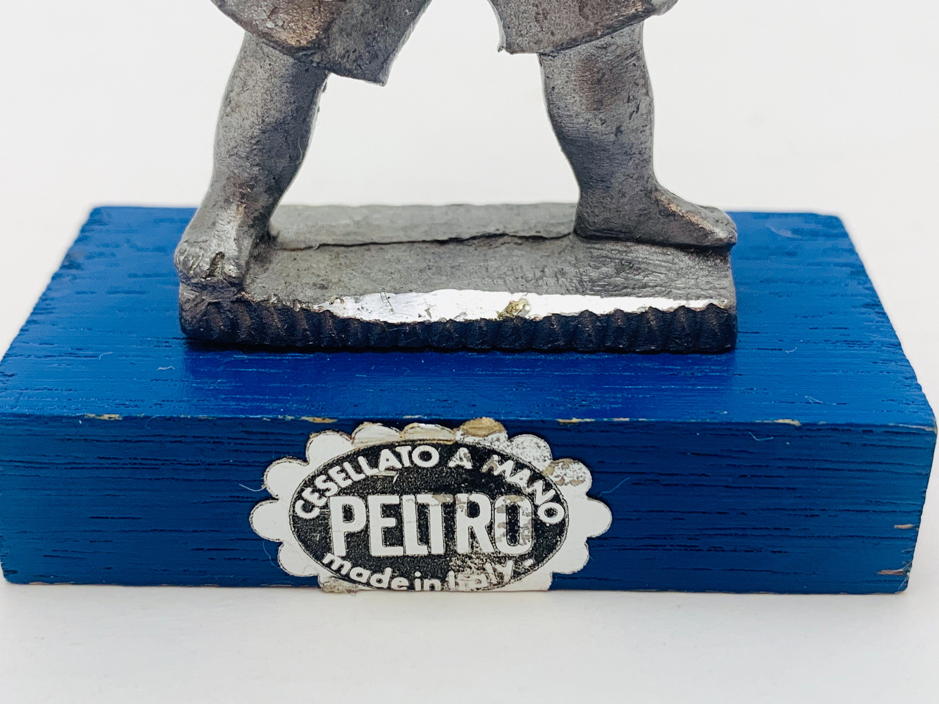 Vintage Peltro Cesellato a Mano Pewter Child Boxer Sculpture - Etsy