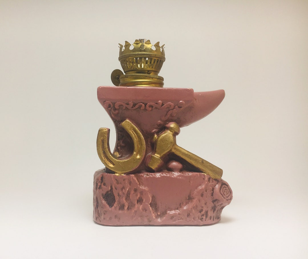 Blacksmiths Anvil Oil Lamp - Etsy