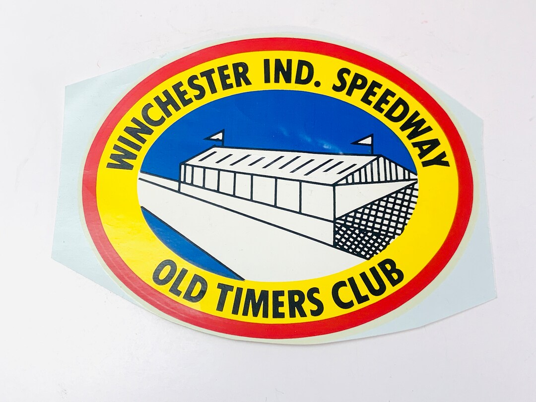 Vintage Winchester Indianapolis Speedway Old Timers Club Decal - Etsy