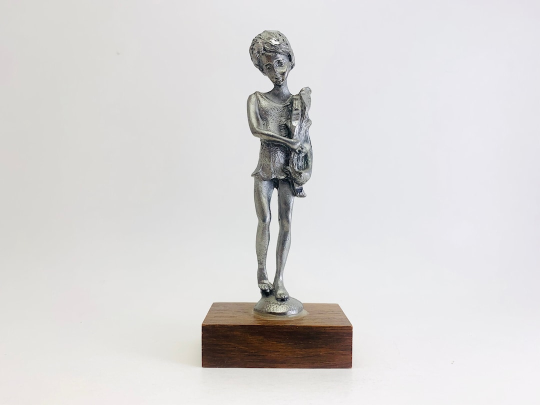 Vintage Peltro Cesellato a Mano Pewter Miniature Sculpture - Etsy