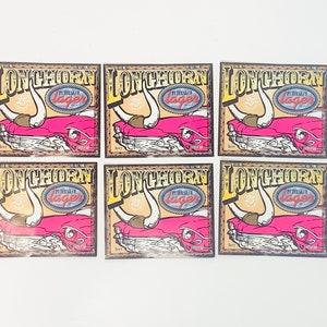 6 25th Anniversary Longhorn Lager New Old Stock Beer Labels - Etsy