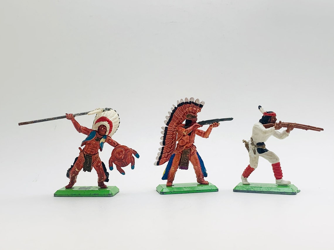 1971 Britains Ltd. deetail Cowboys and Indians Toy Soldiers | Etsy