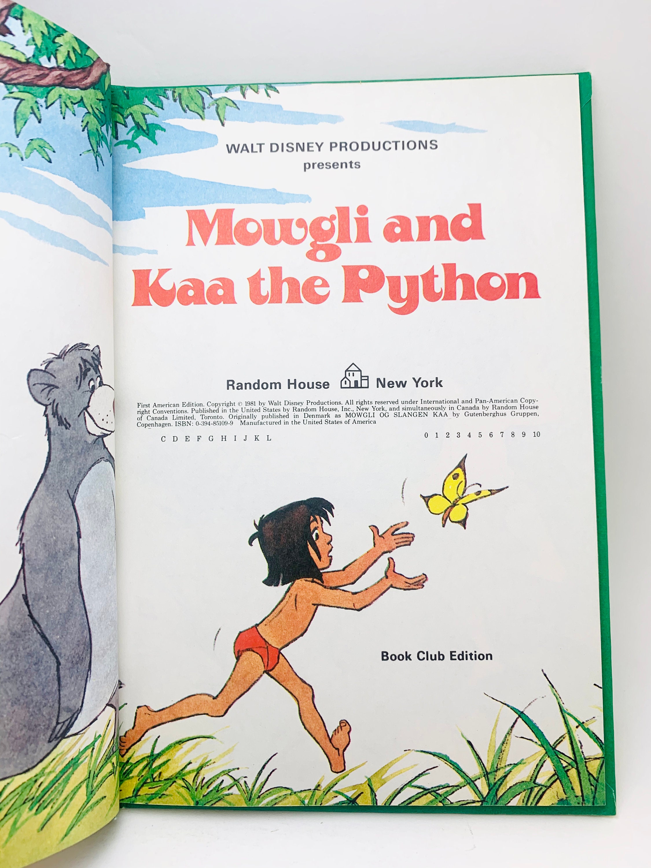 1981 Walt Disney Presents Mowgli and Kaa the Python 1st - Etsy Canada