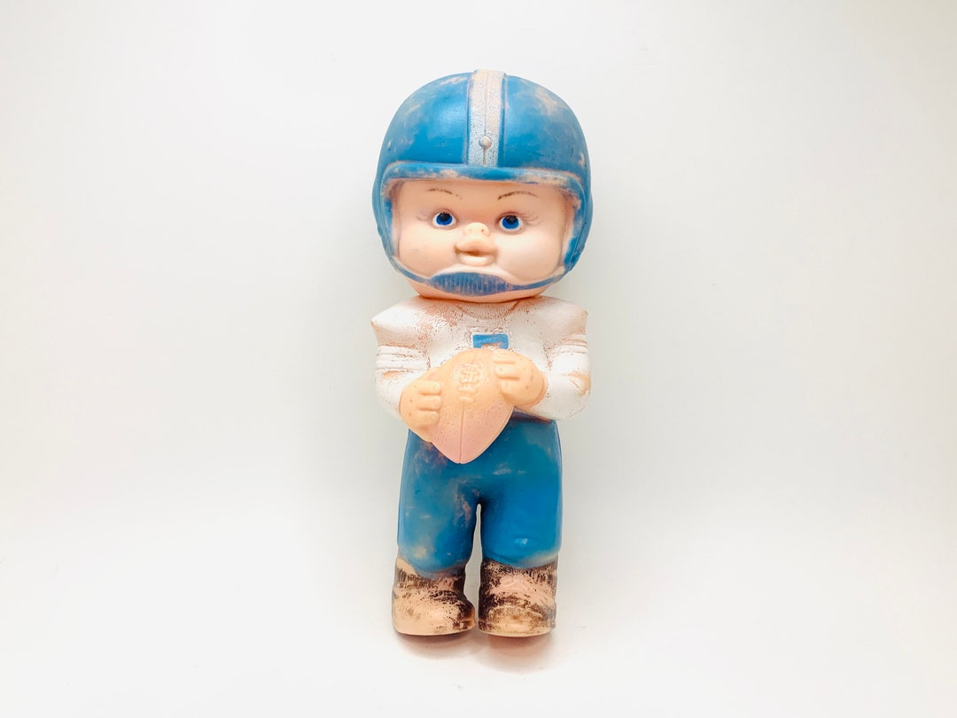 Vintage Rubber Football Player Toy - Etsy