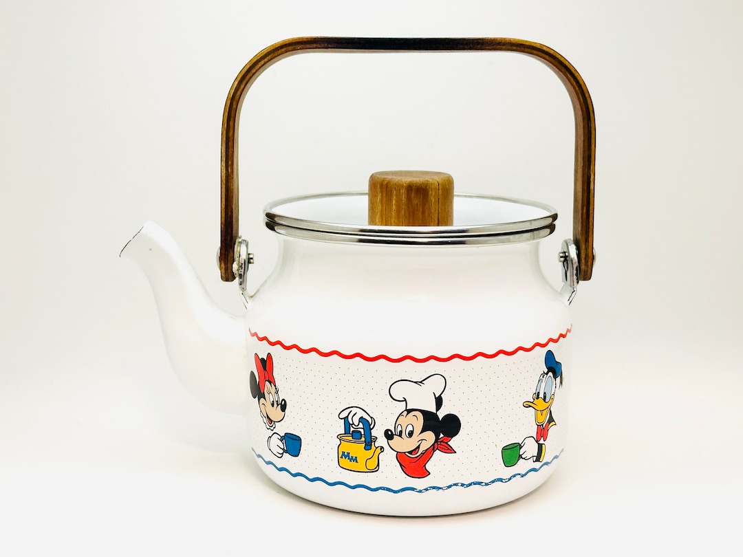 Vintage Disney Enamelled Tea Kettle - Etsy