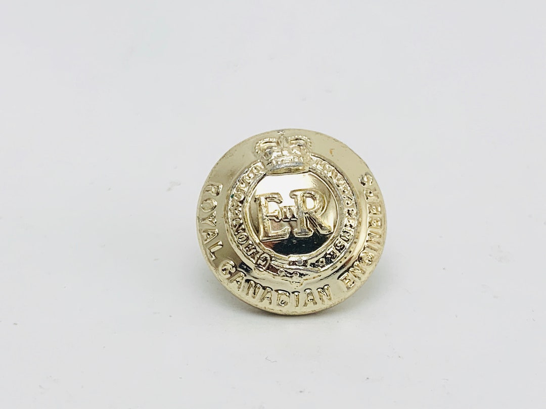 Vintage Royal Canadian Engineers Silver Button - Etsy Canada