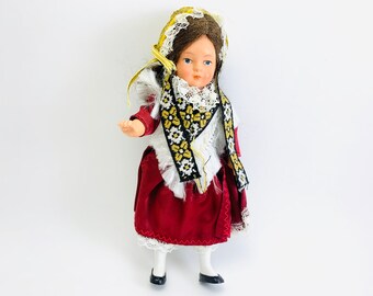 Vintage Costume Doll, Welsh National Dress, 1950s, Hard Plastic ...