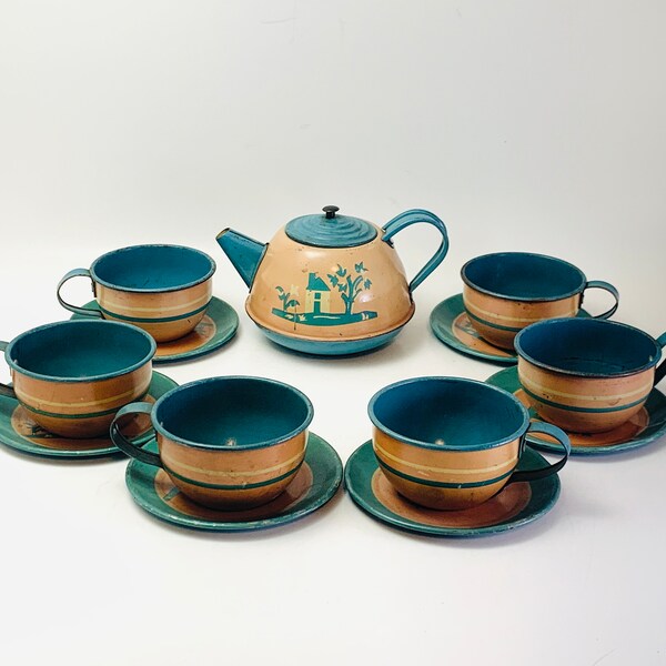 Toy Tea Set - Etsy