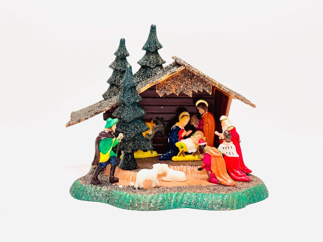 1960s Plastic Nativity Scene Made in Hong Kong - Etsy