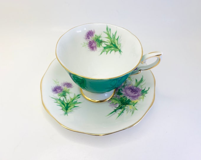 Vintage Royal Standard Thistle Fine Bone China Tea Cup and Saucer - Etsy