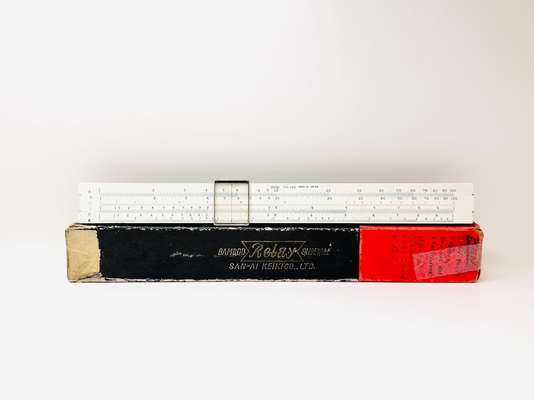Vintage San-ai Keikico Relay No. 105 Bamboo Slide Rule Made in Japan - Etsy