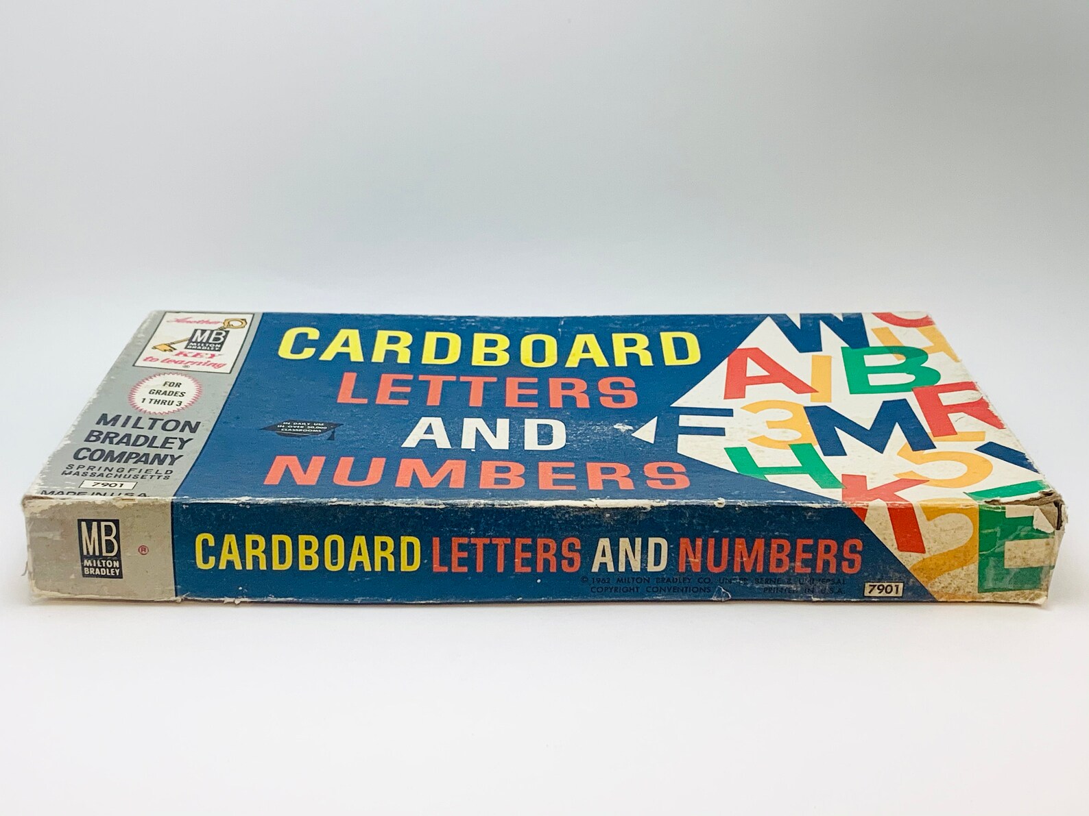 1962 Milton Bradley Cardboard Letters and Numbers - Etsy