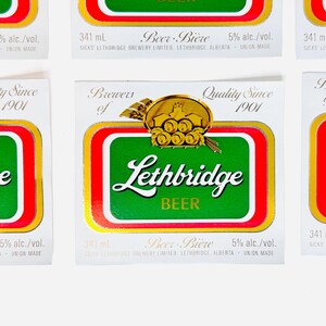 6 Lethbridge Beer New Old Stock Beer Labels - Etsy