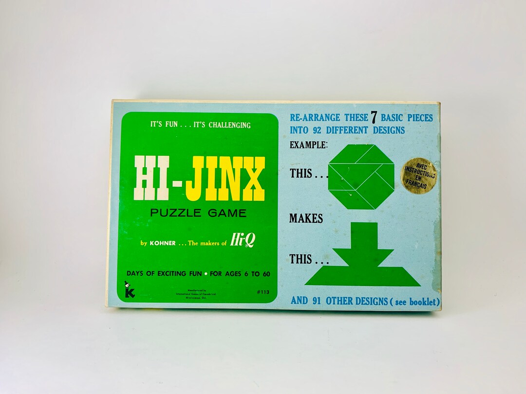 1960s Hi-jinx Puzzle Game - Etsy