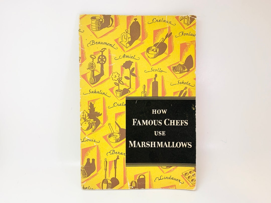 1930 How Famous Chefs Use Marshmallows - Etsy
