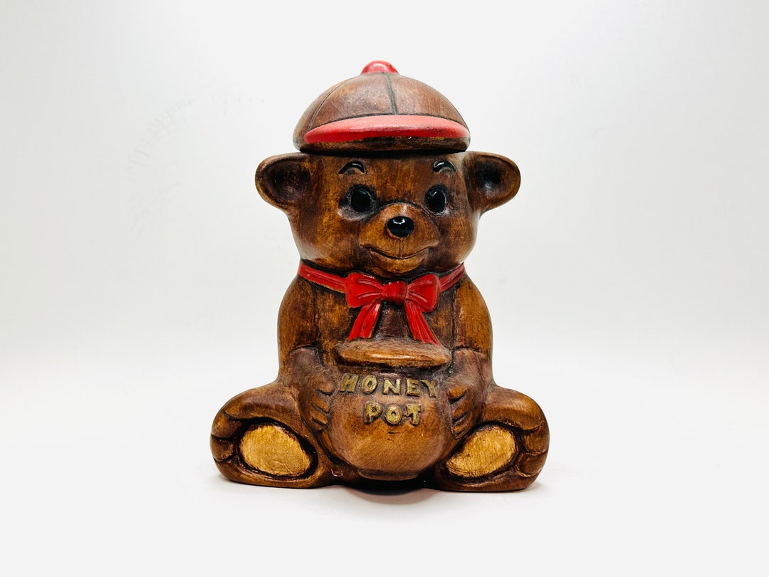 Vintage Treasure Craft USA Honey Bear Honey Pot - Etsy