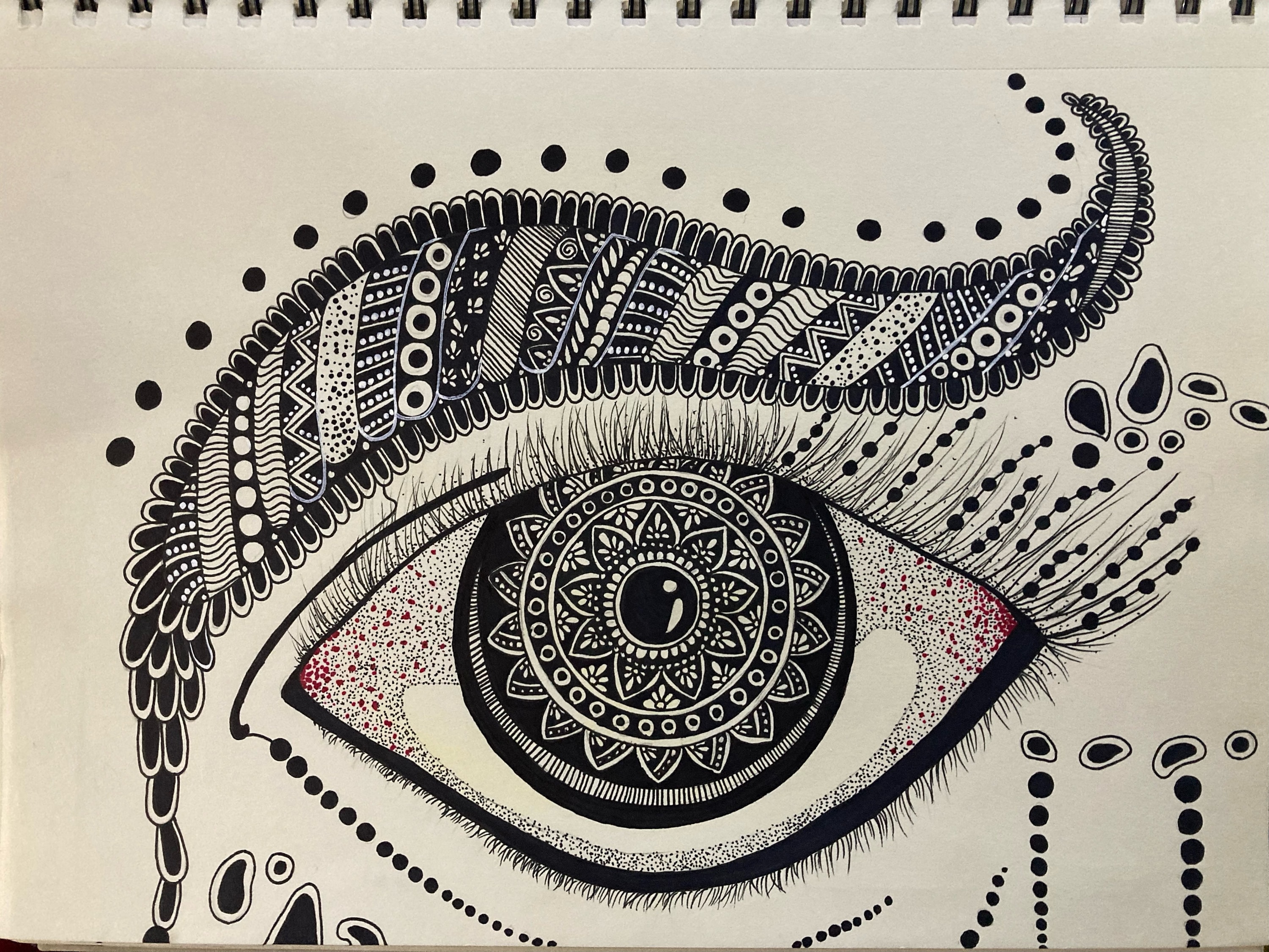 Mandala Eye, Original Art, Hand Drawn - Etsy
