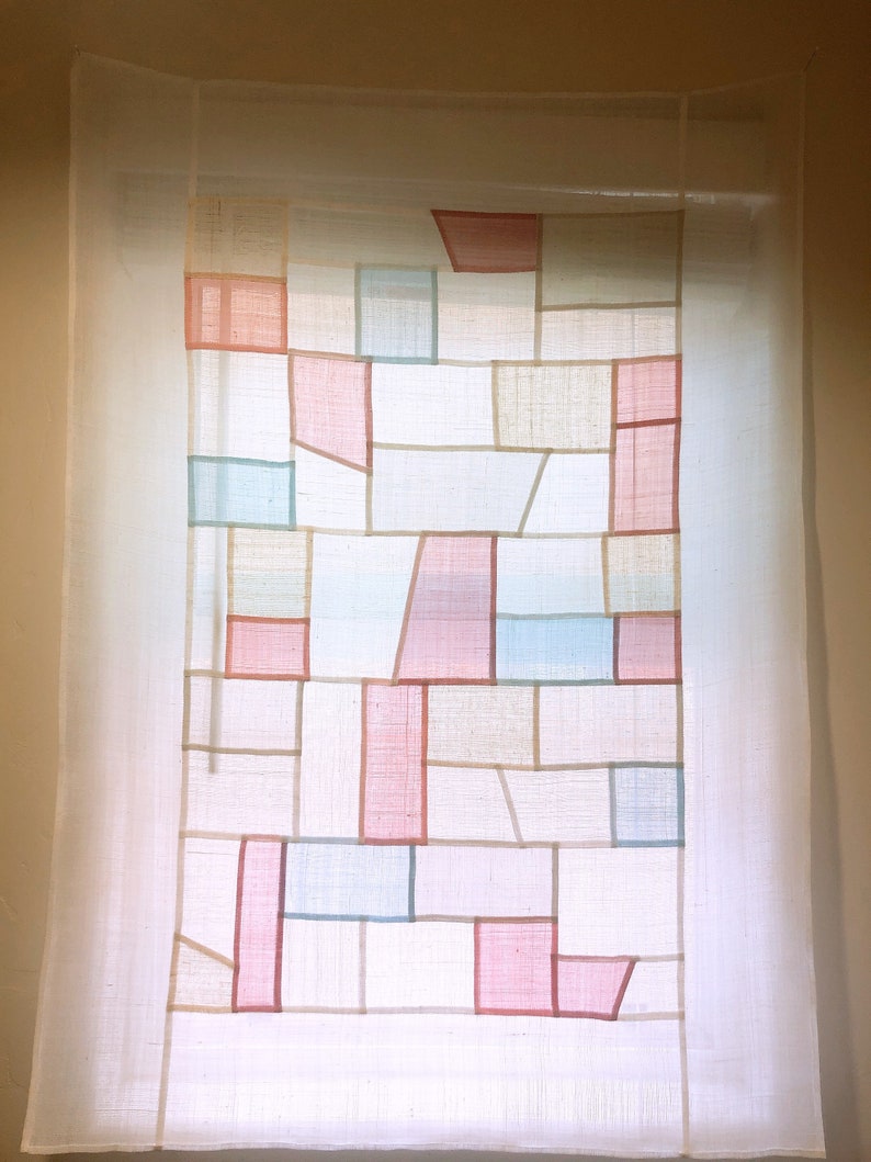 Jogakbo Curtain. Korean. Bojagi. Pojagi. Window Treatment. Sun Shade ...