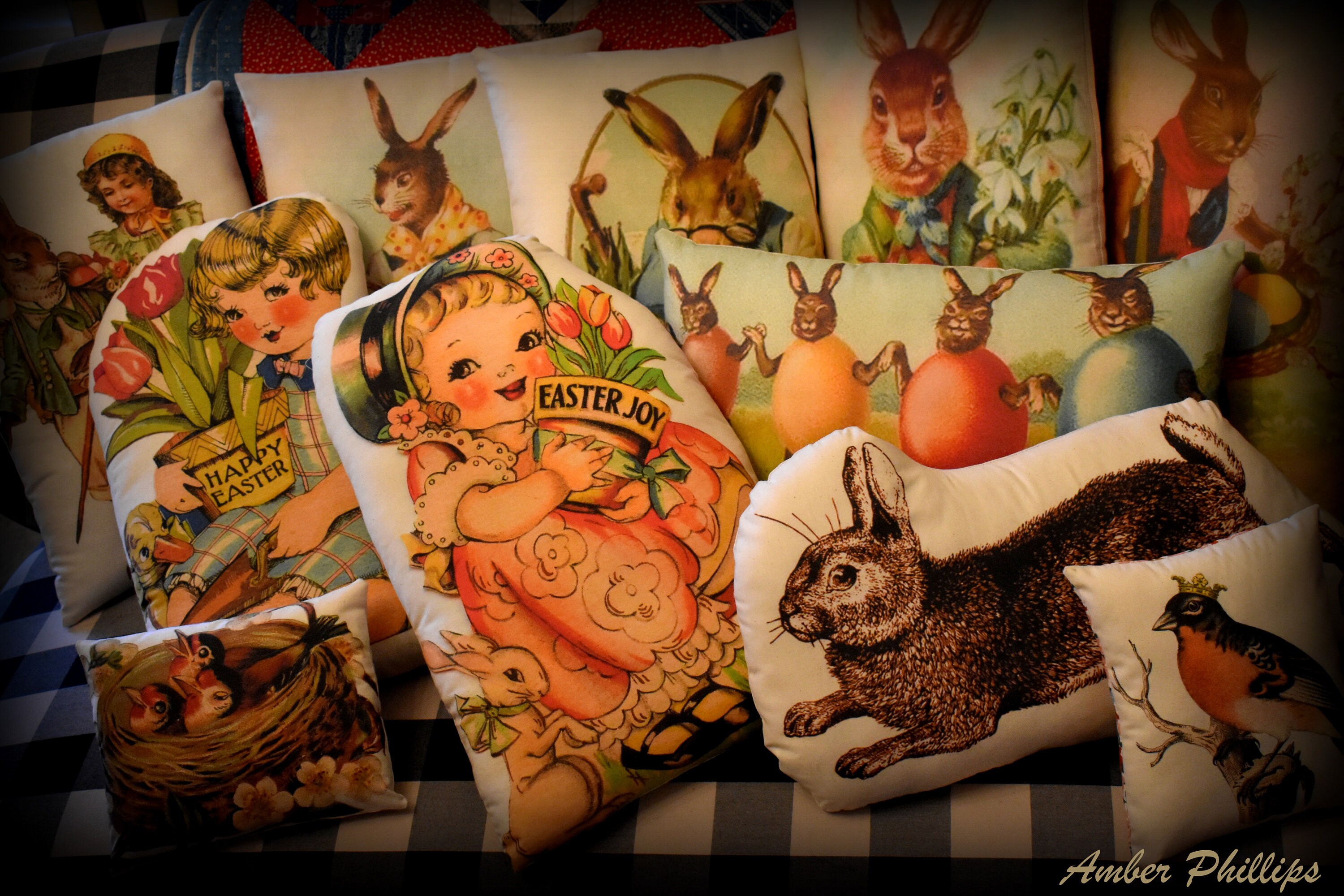 Victorian Antique Old World Mr Rabbit in Suit Girl in Dress - Etsy