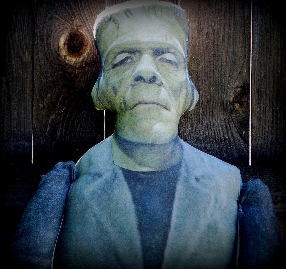 HUGE Halloween Frankenstein Door Doll Wreath Porch Chair Sitter Life ...