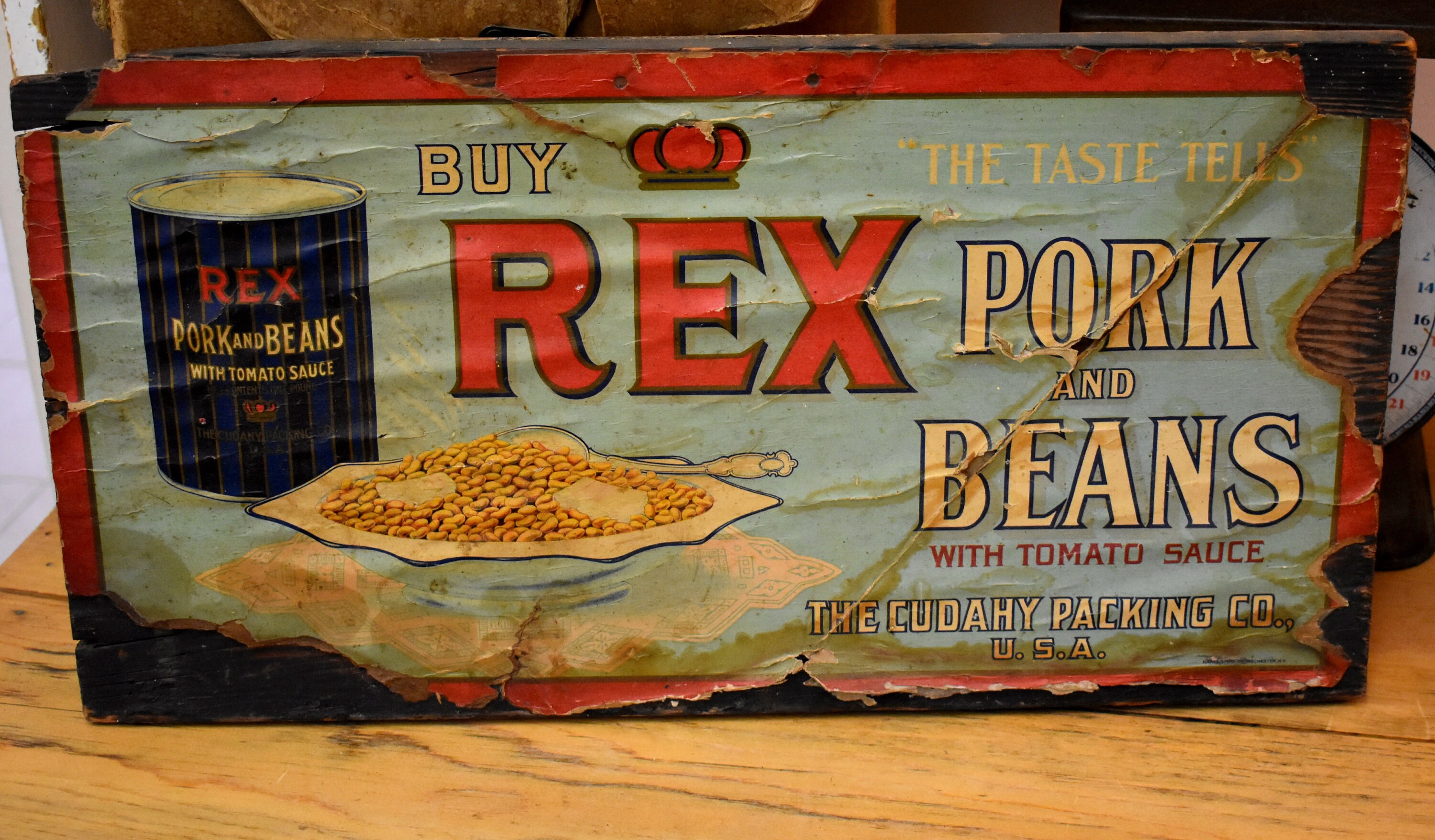 Antique Old Early Vintage Sign Rex Pork and Beans | Etsy