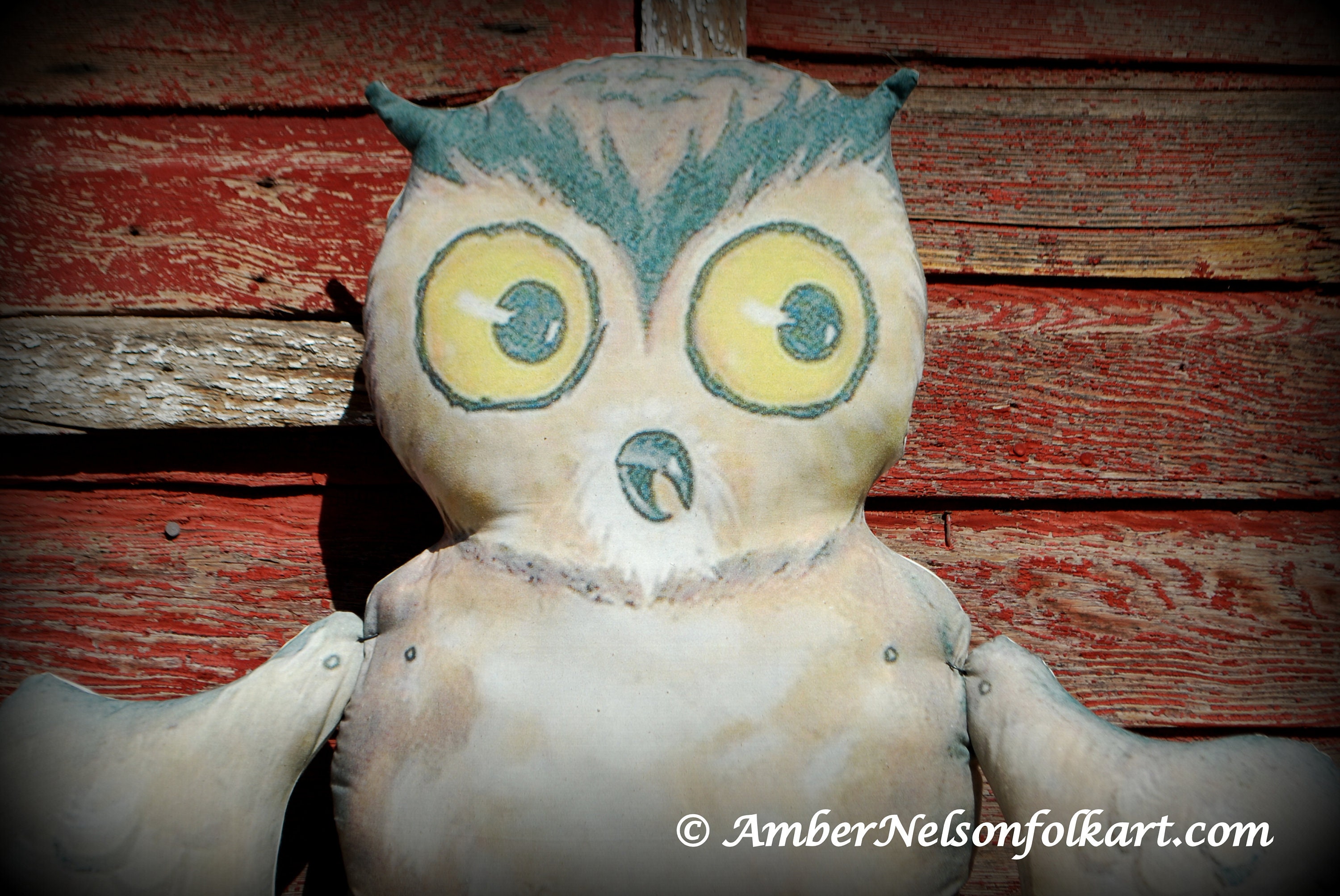 Halloween HUGE Owl Door Hanger Porch Sitter Chair Bench Decor Party ...