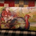 HUGE Thanksgiving Boy and Cart Bright Turkey Pillow Bed Bench Swing - Etsy