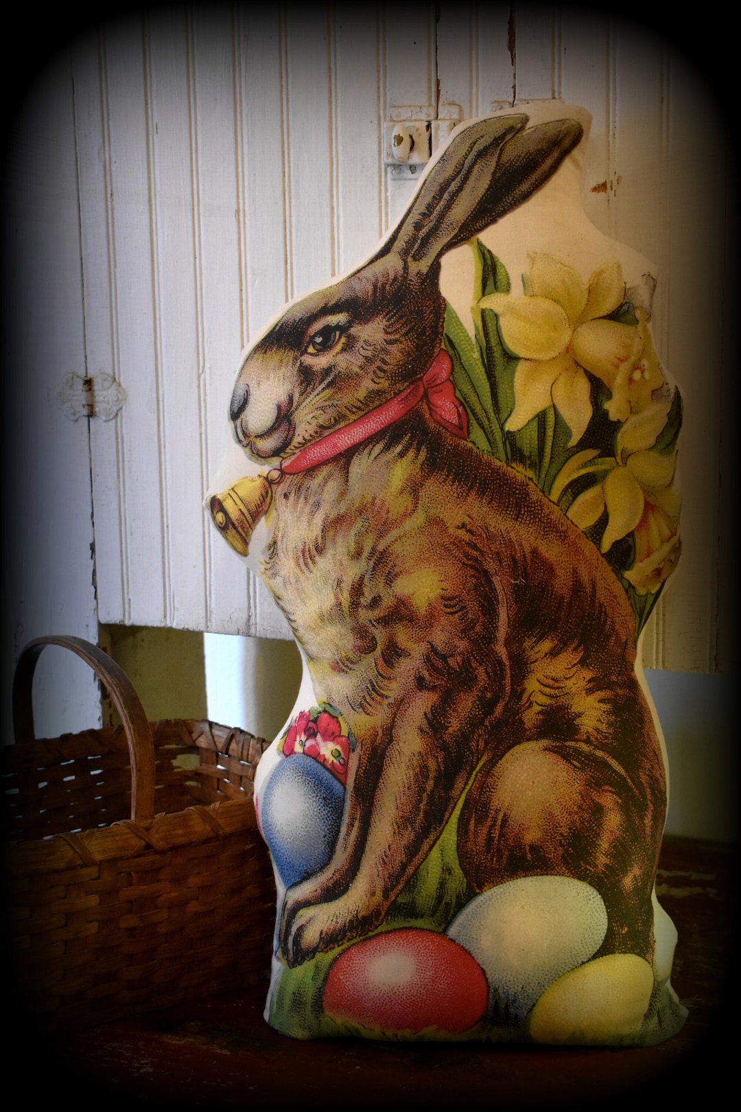 Beautiful HUGE Floor Standing Bunny Rabbit Hare Easter Lilies Eggs ...