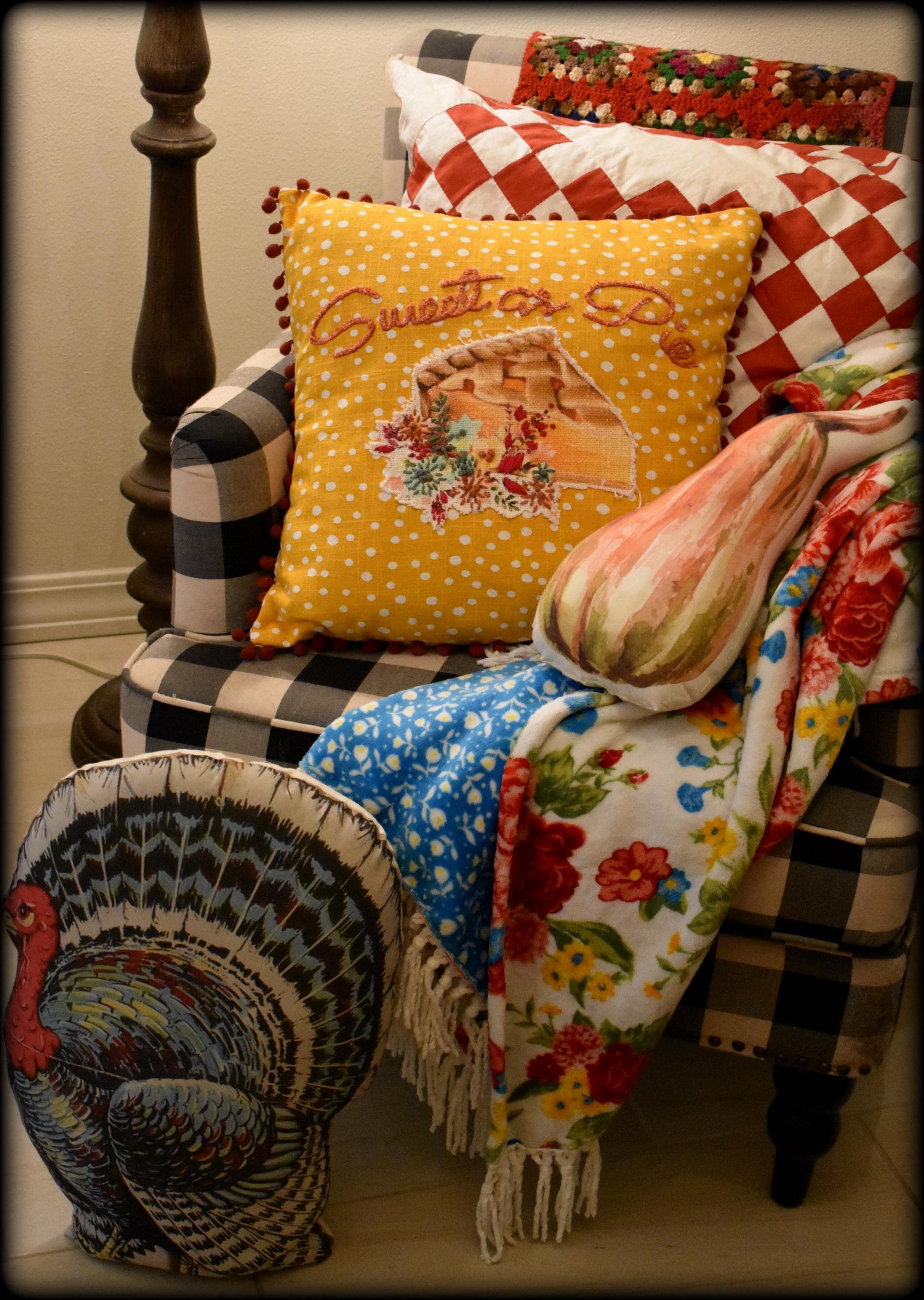 Huge Vintage Stand up Thanksgiving Turkey Stuffed Pillow Fall Decor - Etsy