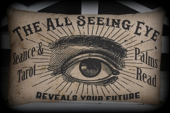 Halloween Gypsy Seeing Eye Tarot Cards Fortune Telling Sign | Etsy