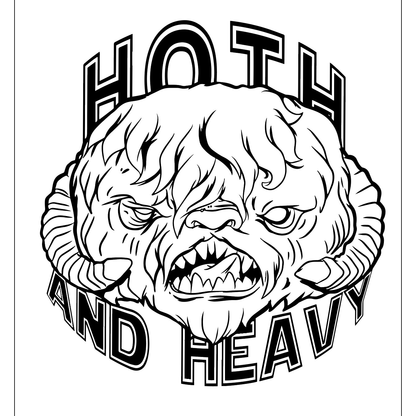 HOTH and HEAVY Star Wars Vector Art - Etsy