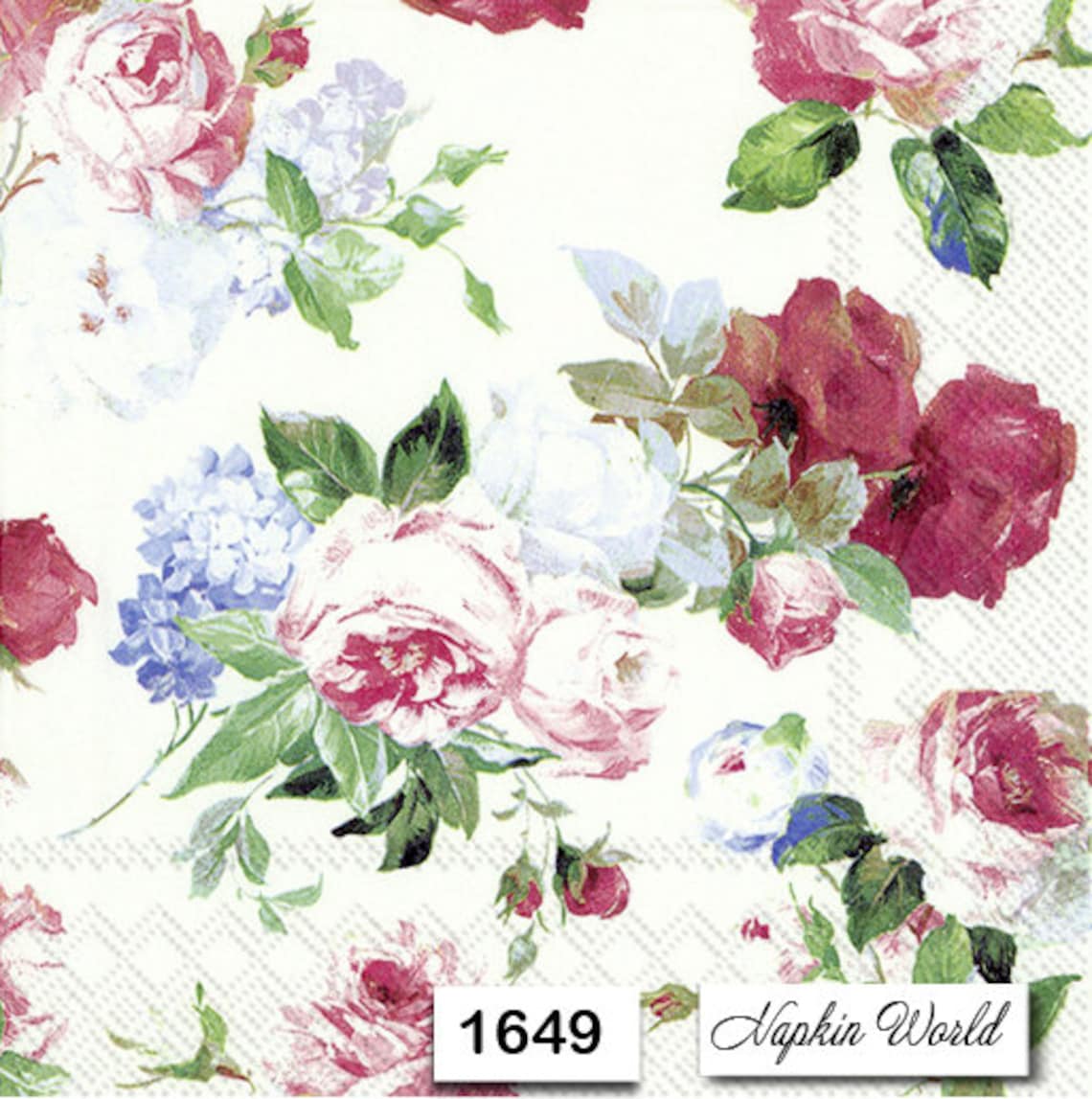 FREE SHIP - Two Paper Luncheon Decoupage Art Craft Napkins - (design ...