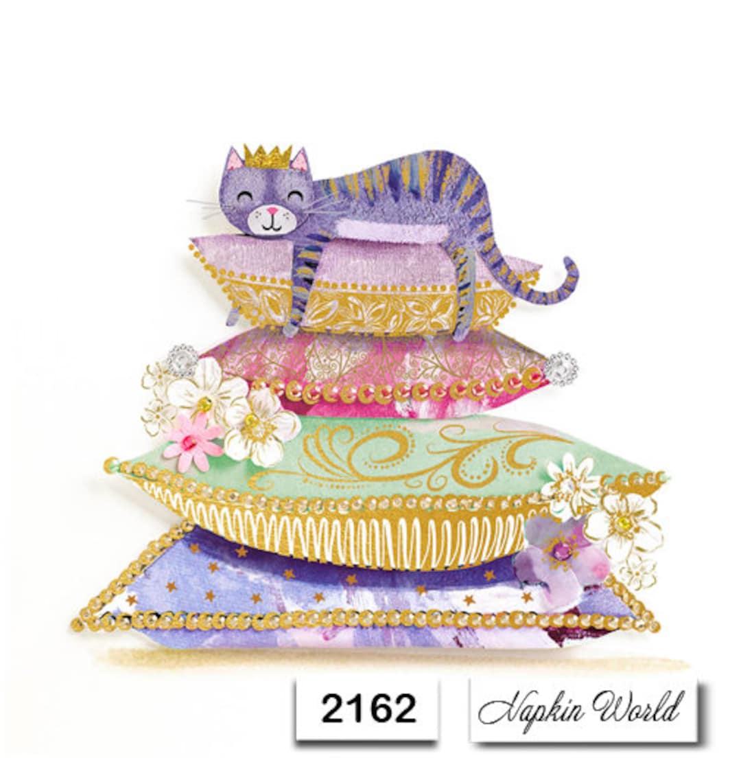 FREE SHIP - Two Paper Luncheon Decoupage Art Craft Napkins - (design ...