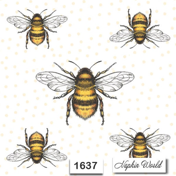 Bee Napkins - Etsy