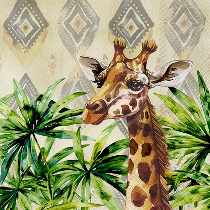 African Safari Paper Napkin - Etsy