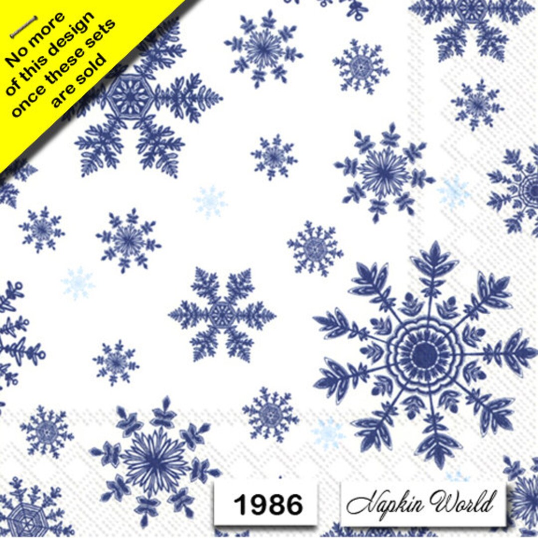 FREE SHIP Two Paper Luncheon Decoupage Art Craft Napkins design 1986 ...