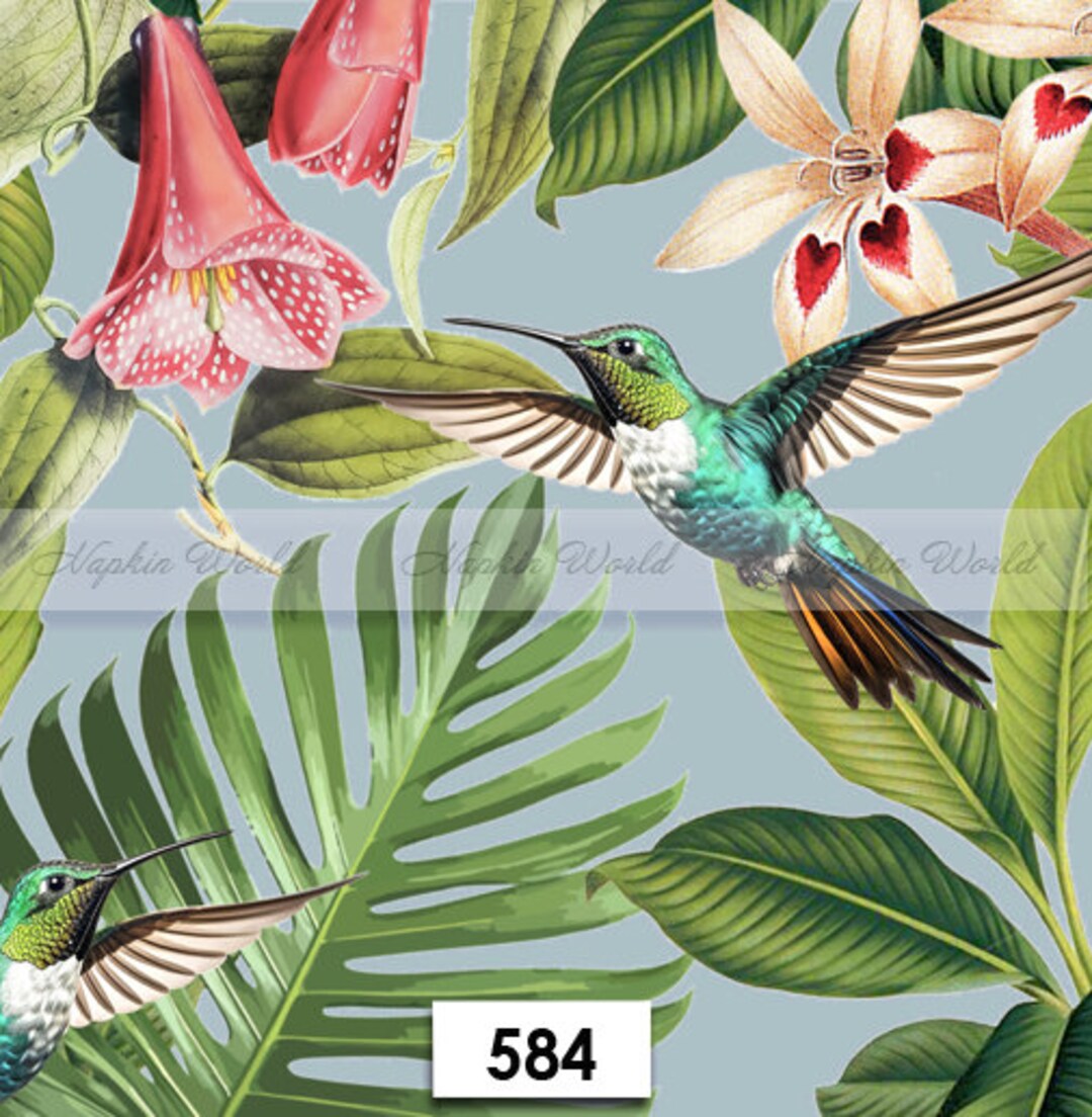 FREE SHIP - Two Paper Luncheon Decoupage Art Craft Napkins - (design ...